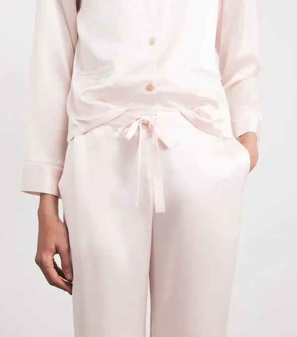 MANITO Mulberry Silk Effie Pyjamas - Pink