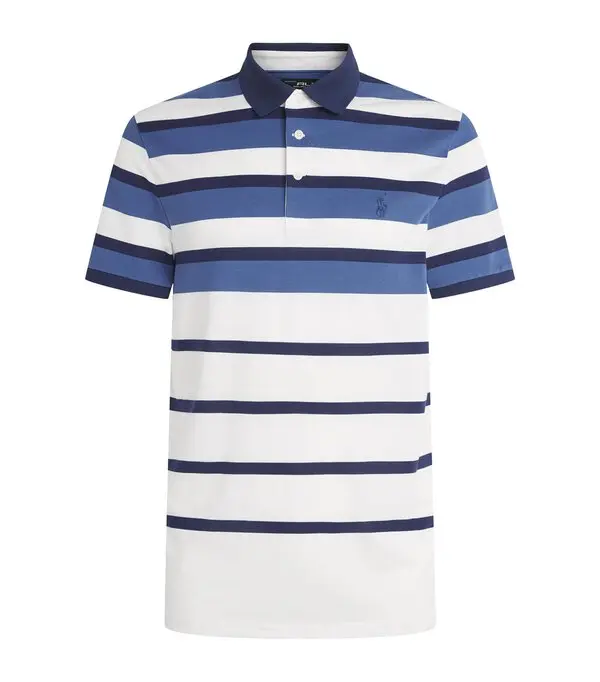 Rlx Ralph Lauren Stretch-cotton Performance Polo Shirt - Navy