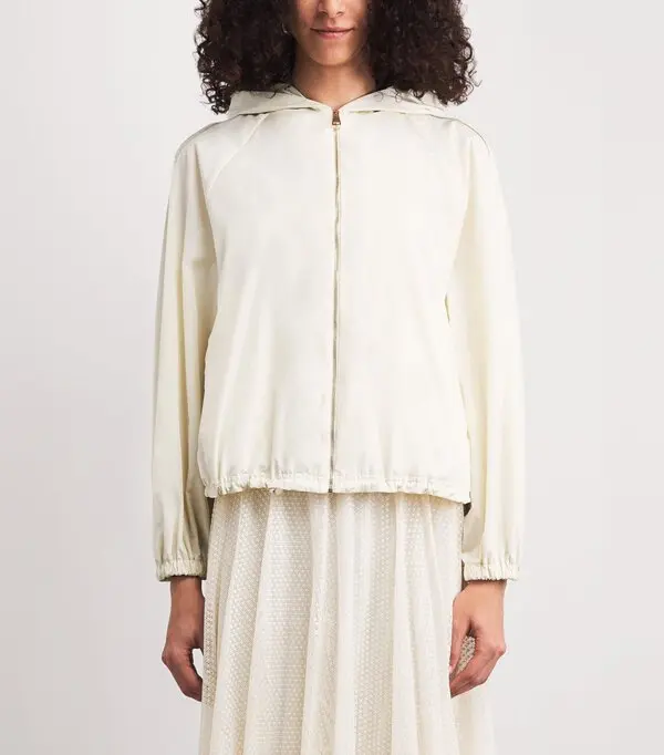 Fabiana Filippi Technical Taffeta Bomber Jacket