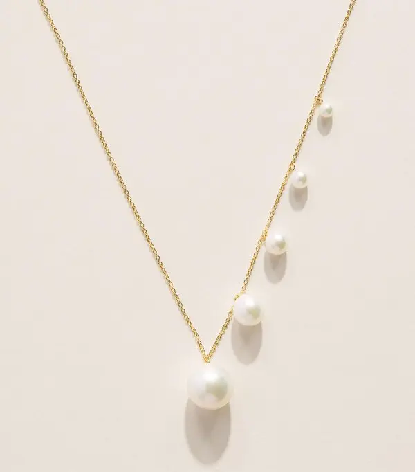 Sophie Bille Brahe Lou Ensemble Pearl Necklace - Gold
