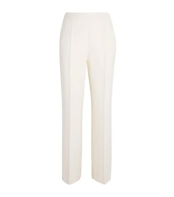 NOMADISSEM Wool-silk-linen Blend Trousers