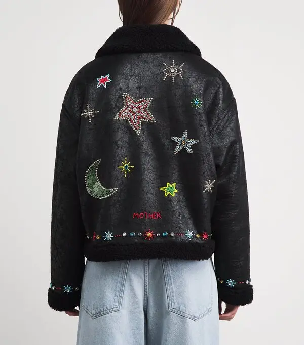 MOTHER Beaded Strappy Brrly Jacket