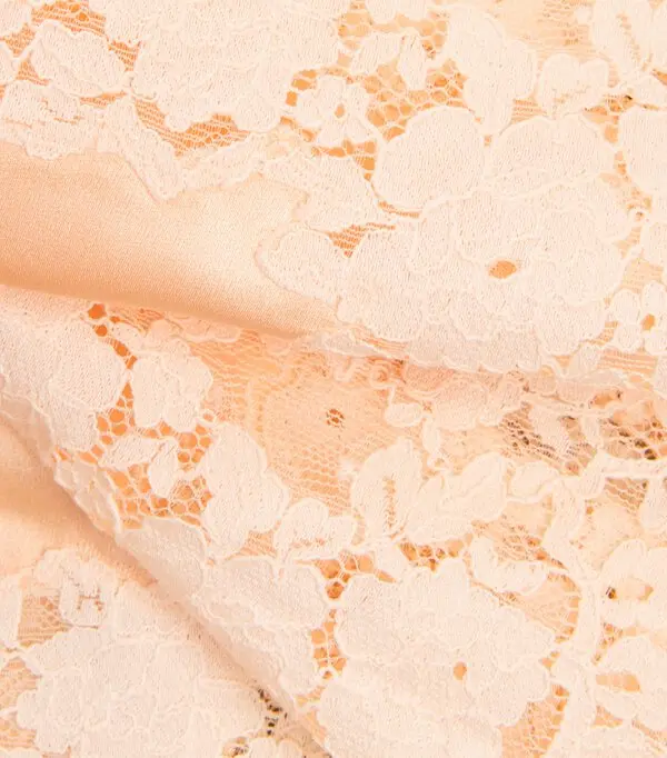 DÔEN Silk-lace Elowette Midi Skirt - Pink