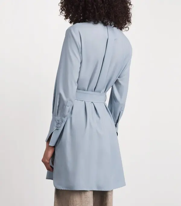 Colombo Cashmere Oversized Belted Shirt