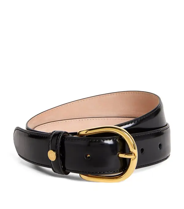 Harrods Leather Belt - Black