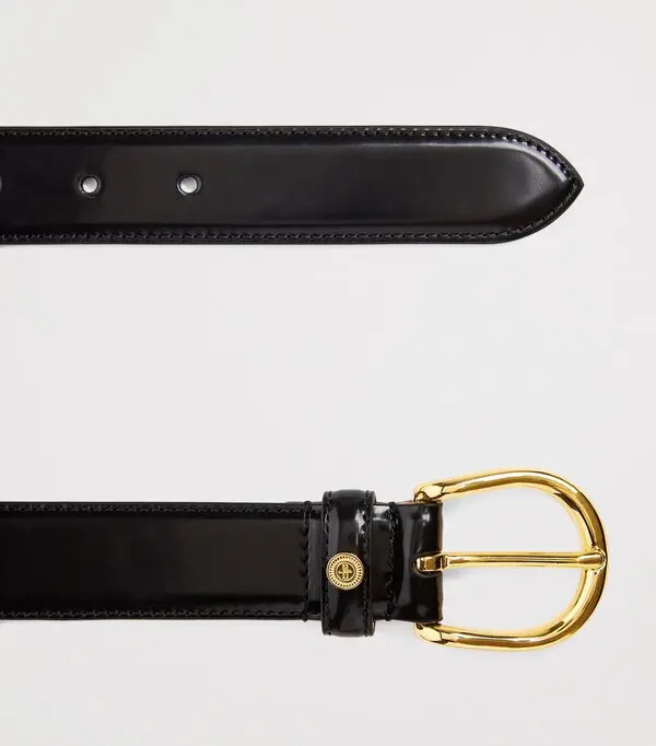 Harrods Leather Belt - Black