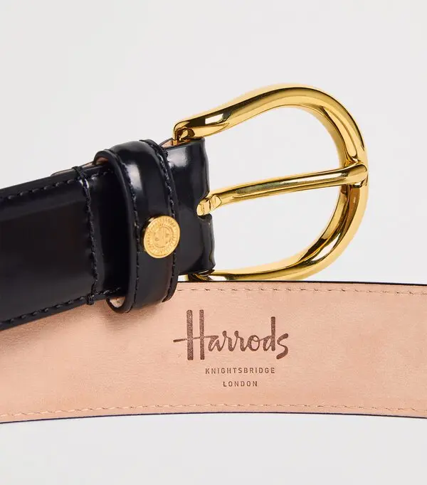 Harrods Leather Belt - Black