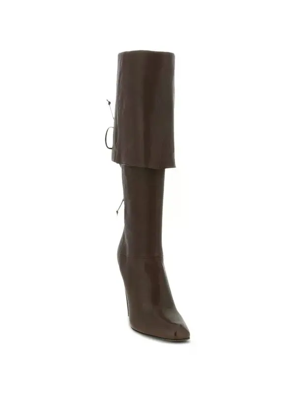 Alexander McQueen Horn-heel Knee-high Boots