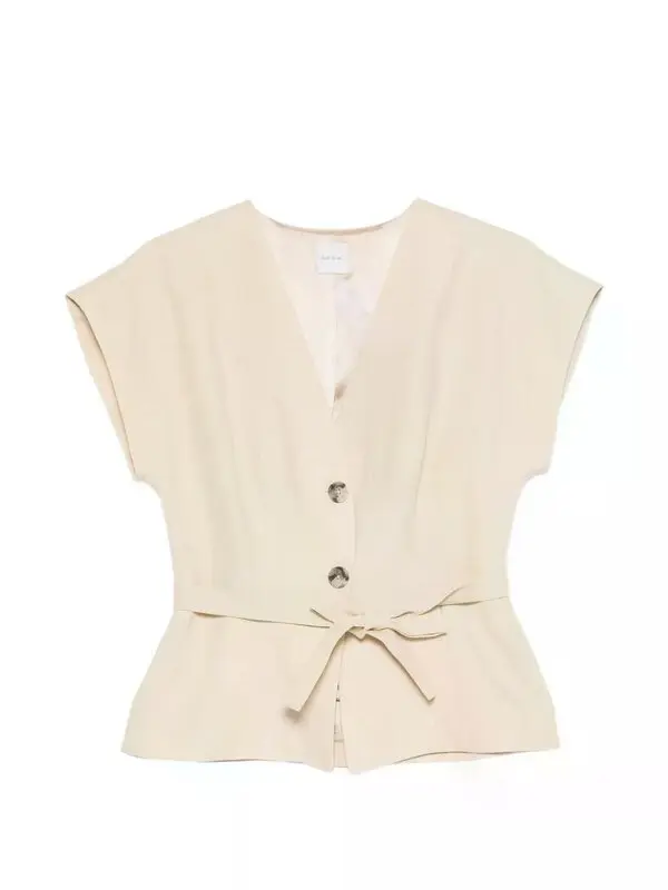 Paul Smith Belted V-neck Top