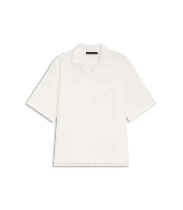 BOSS By Beckham Relaxed-fit Shirt In Fluid Fabric