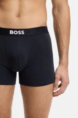 BOSS One Three-pack Of Logo-waistband Boxer Briefs - Assorted Pre Pack