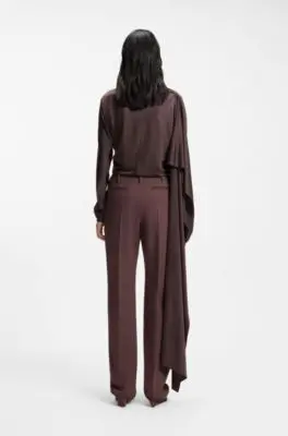 BOSS Tailored Virgin-wool Blend Trousers