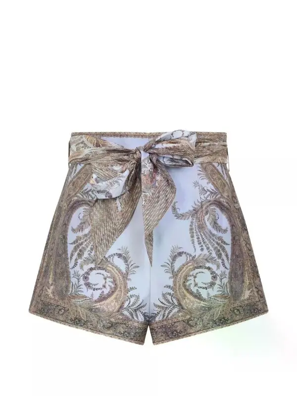 Zimmermann Hypnotic Paisley-print Shorts
