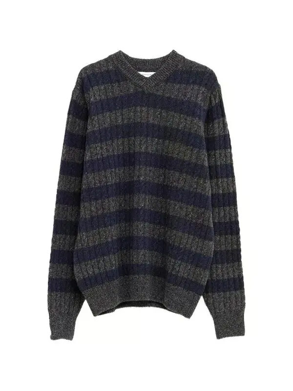 Gimaguas Martin Striped Cable-knit Jumper