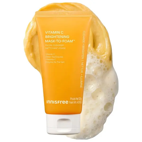 INNISFREE Vitamin C Brightening Daily Korean Mask-to-foam Cleanser - One-color