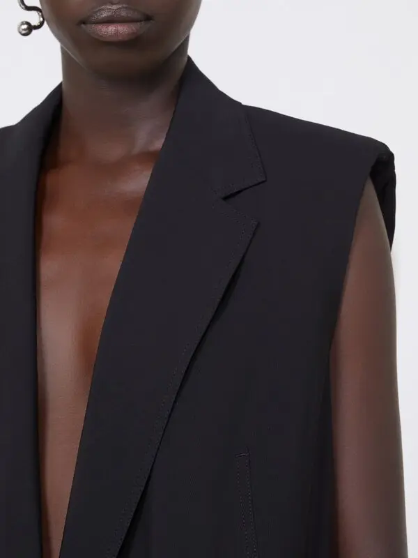 Max Mara Oversized Viscose Gilet - Black