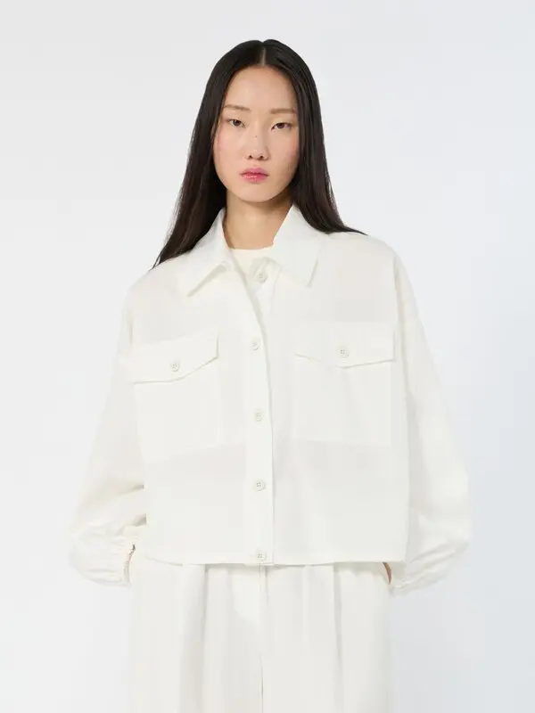 Max Mara Oversized Cotton Poplin Jacket