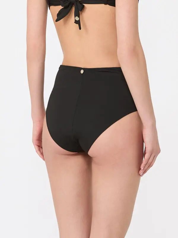 Max Mara High-waisted Jersey Bikini Bottom - Black