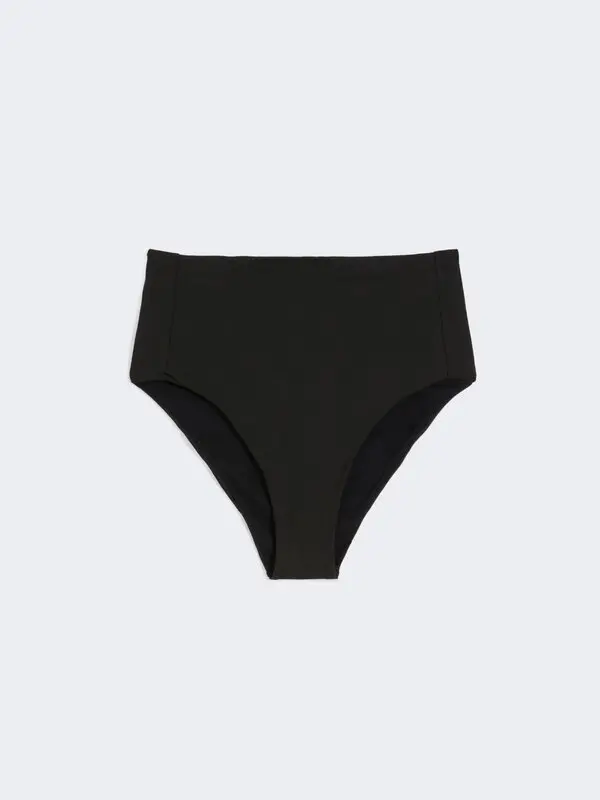 Max Mara High-waisted Jersey Bikini Bottom - Black