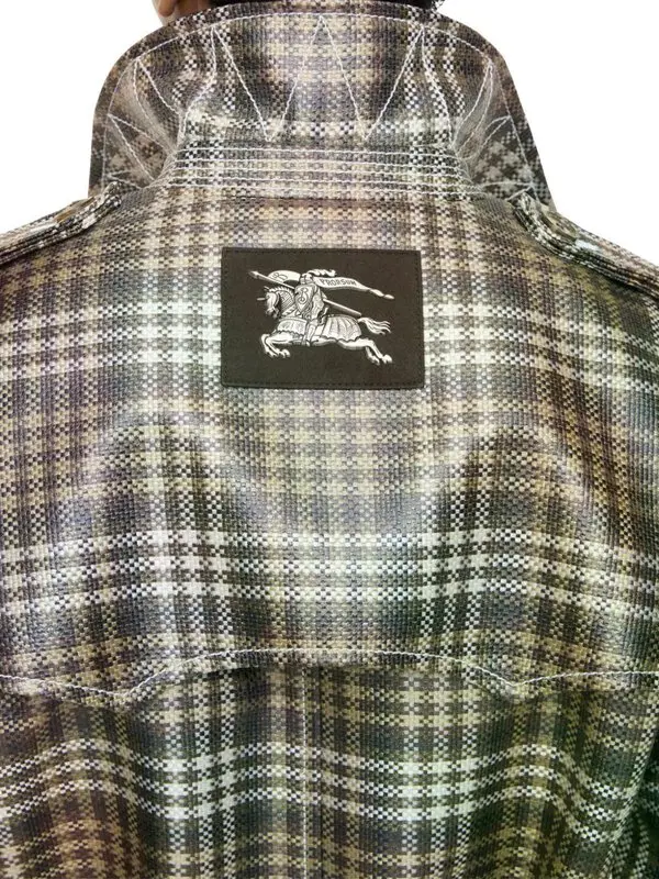 Burberry Checked Belted Trench Coat