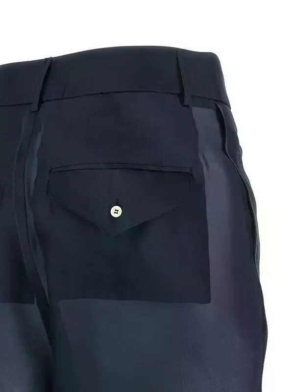 MAISON JEJIA Semi-transparent Trousers - Blue