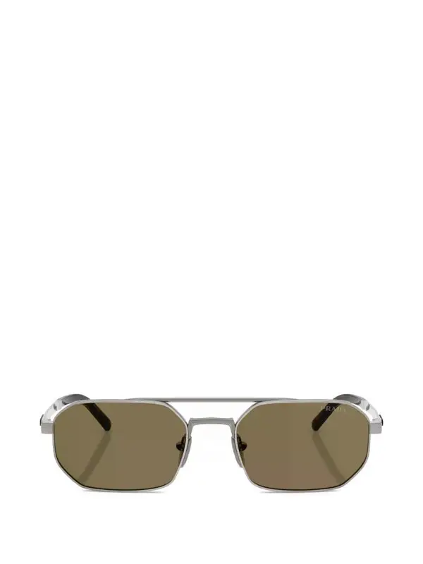 Prada Geometric Sunglasses - Silver