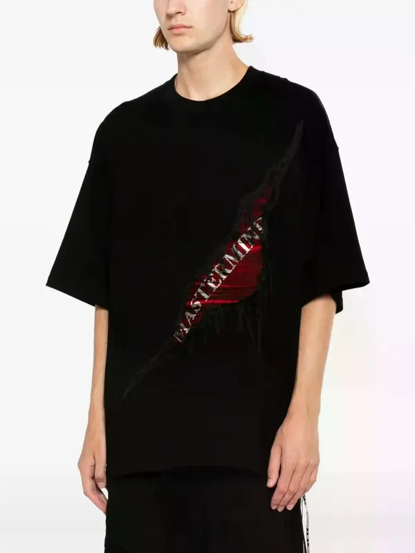 MASTERMIND WORLD Distressed Ripped T-shirt