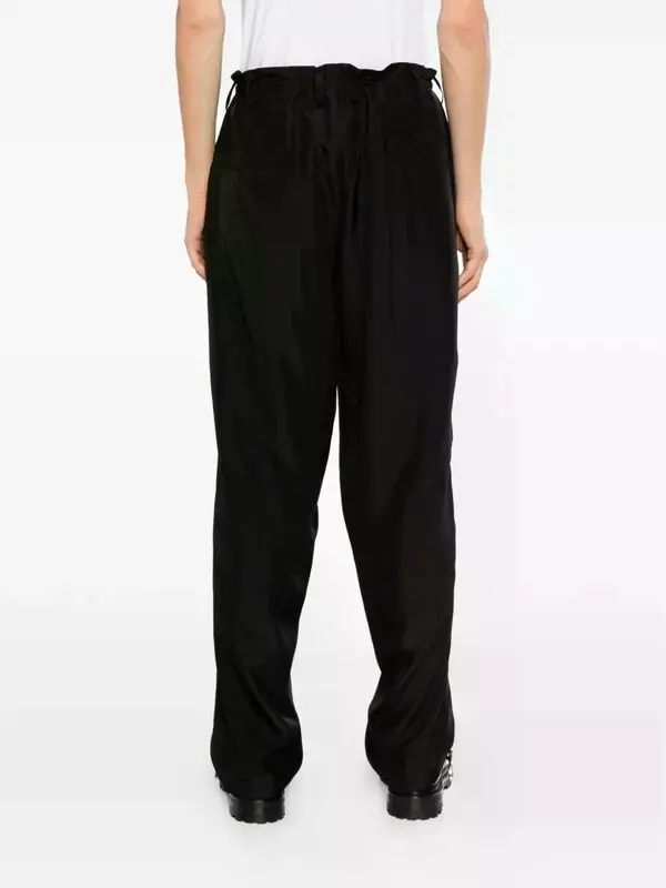 Yohji Yamamoto Elasticated-waistband Tapered Trousers