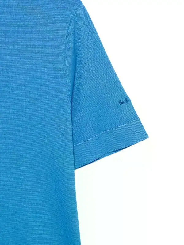 Paul Smith Embroidered-logo T-shirt - Blue
