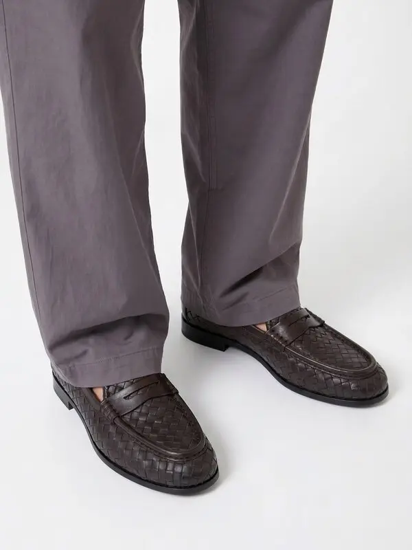 Bottega Veneta Silenzio Loafers - Brown