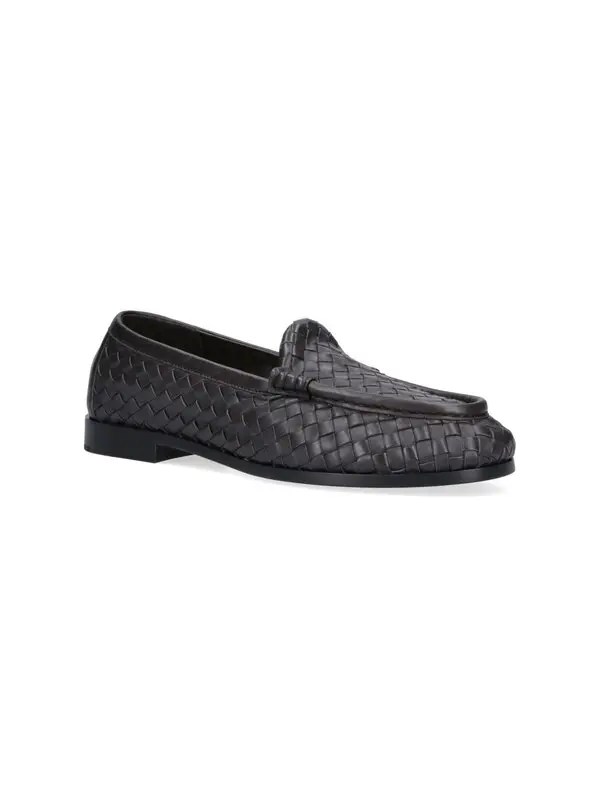 Bottega Veneta Silenzio Loafers - Brown