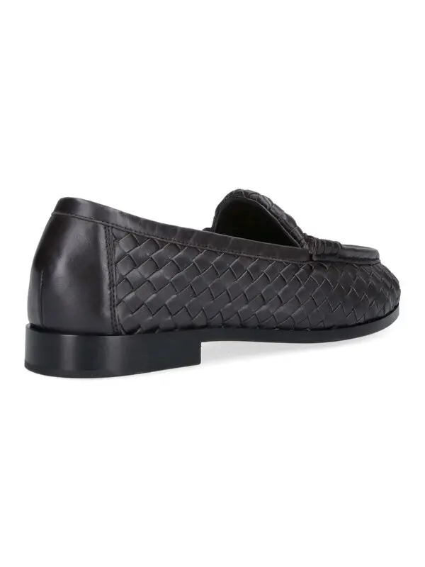 Bottega Veneta Silenzio Loafers - Brown
