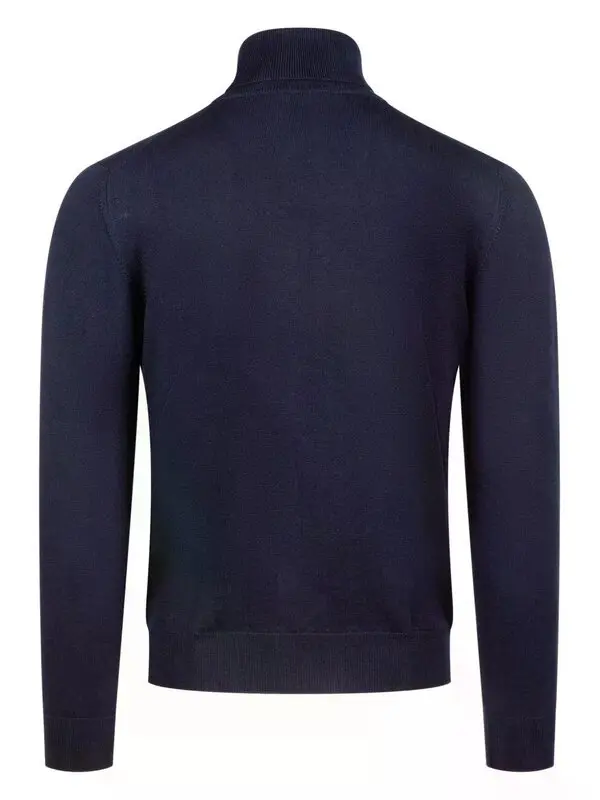 BARBA NAPOLI Maglia Turtleneck Sweater - Blue