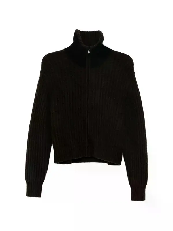 JAMES PERSE Chunky-knit Zip-up Cardigan