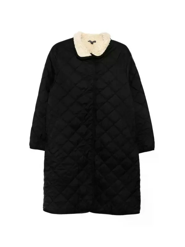 JAMES PERSE Quilted Coat With Faux-shearling Collar