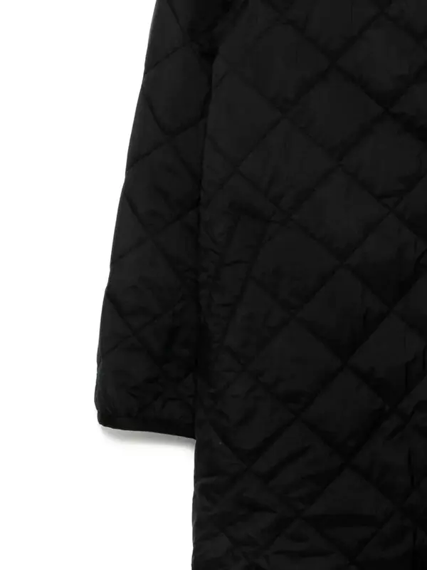 JAMES PERSE Quilted Coat With Faux-shearling Collar