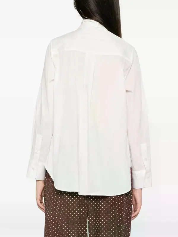 MANUEL RITZ Long-sleeve Pussy-bow Shirt