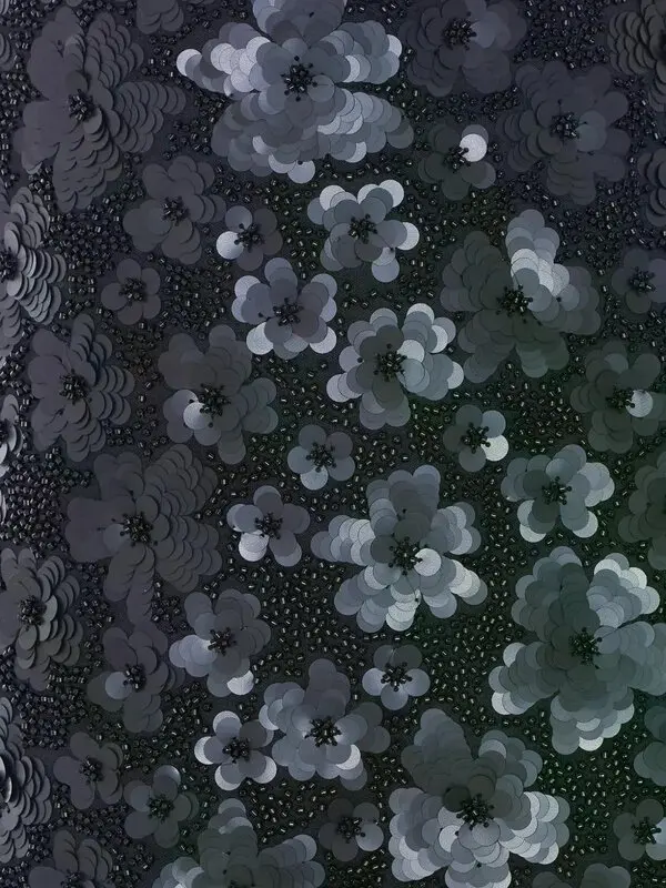 Michael Kors Sequin-embellished Floral-appliqué Dress