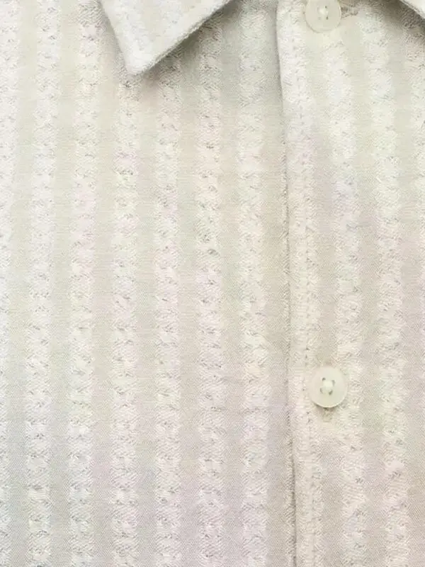SAMSOE SAMSOE Avan Jx Stripe-pattern Short-sleeve Shirt