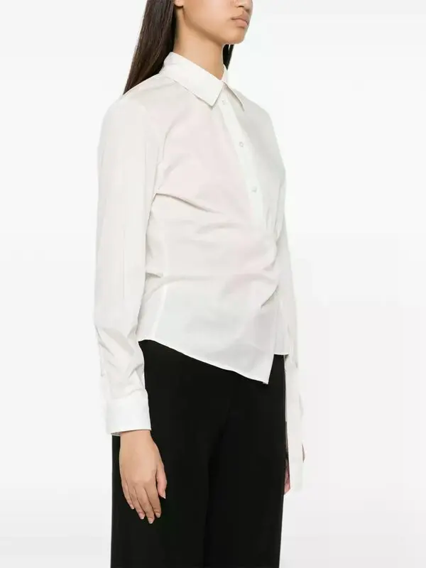 MANUEL RITZ Wrap-design Long-sleeve Shirt