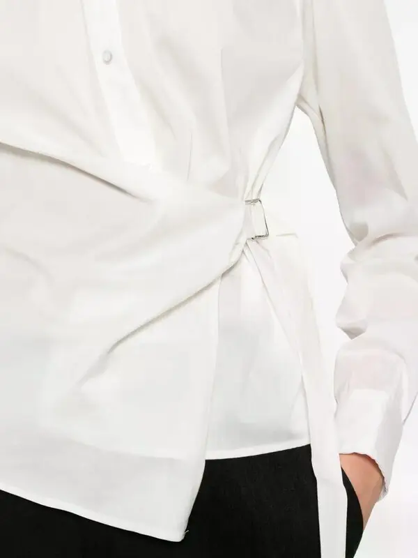 MANUEL RITZ Wrap-design Long-sleeve Shirt
