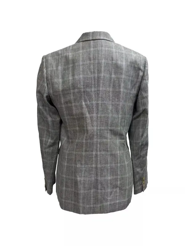 Sandro Iveline Check-print Double-breasted Blazer