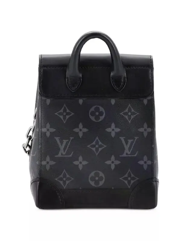 LOUIS VUITTON Steamer Bag Monogram Eclipse Canvas Nano