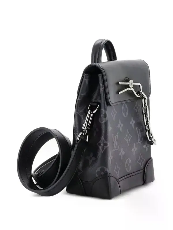 LOUIS VUITTON Steamer Bag Monogram Eclipse Canvas Nano