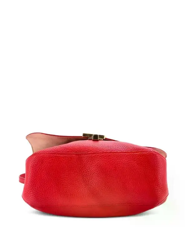 LOUIS VUITTON Volta Leather Satchel - Red