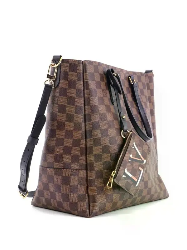 LOUIS VUITTON Belmont Damier Mm Tote Bag - Black