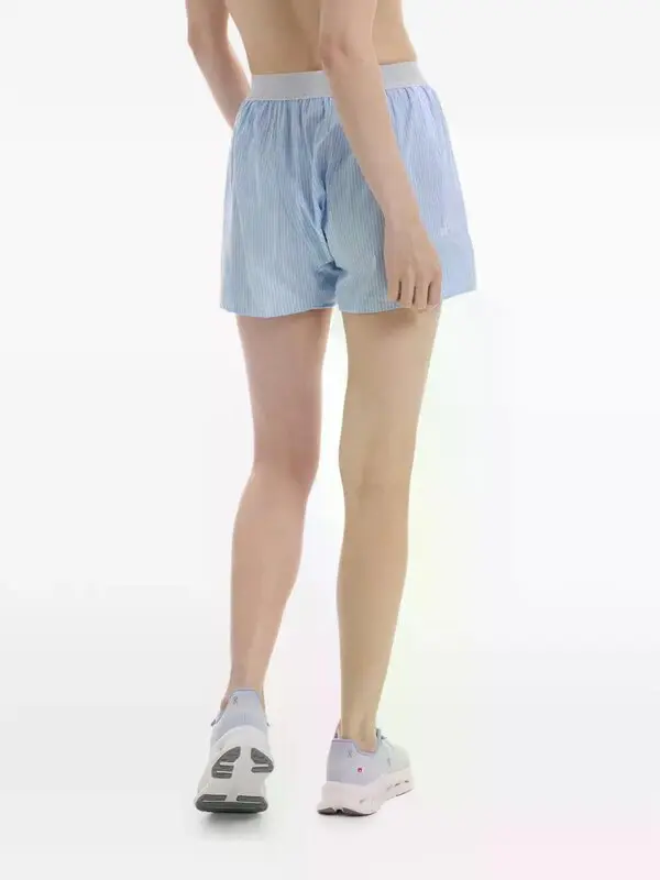 CARNE BOLLENTE Stripe-pattern Embroidered Shorts