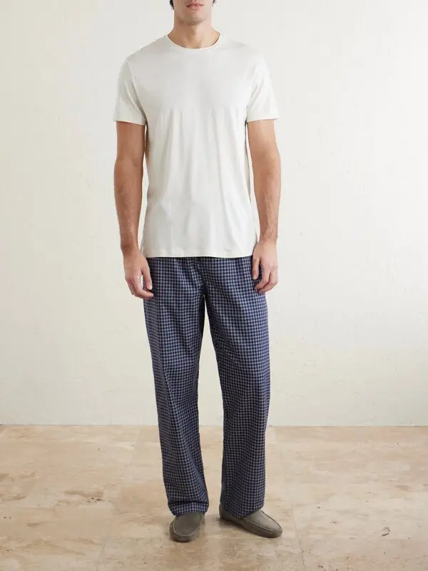 Derek Rose Basel Stretch-jersey T-shirt - Neutrals