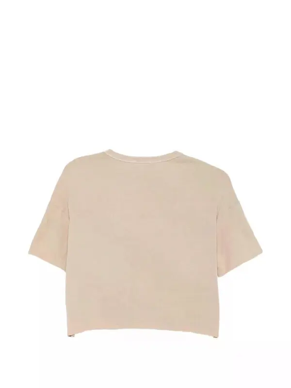 JAMES PERSE Pocket Cropped T-shirt - Neutrals