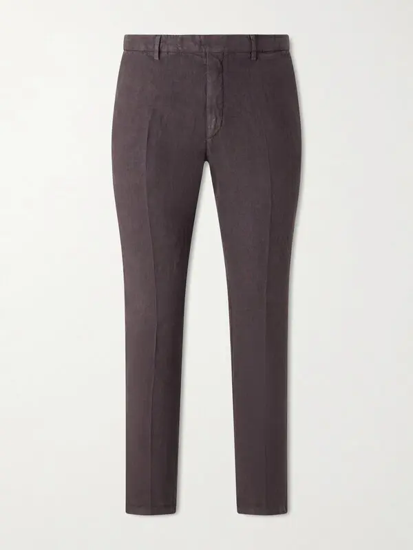 Boglioli Straight-leg Linen Suit Trousers